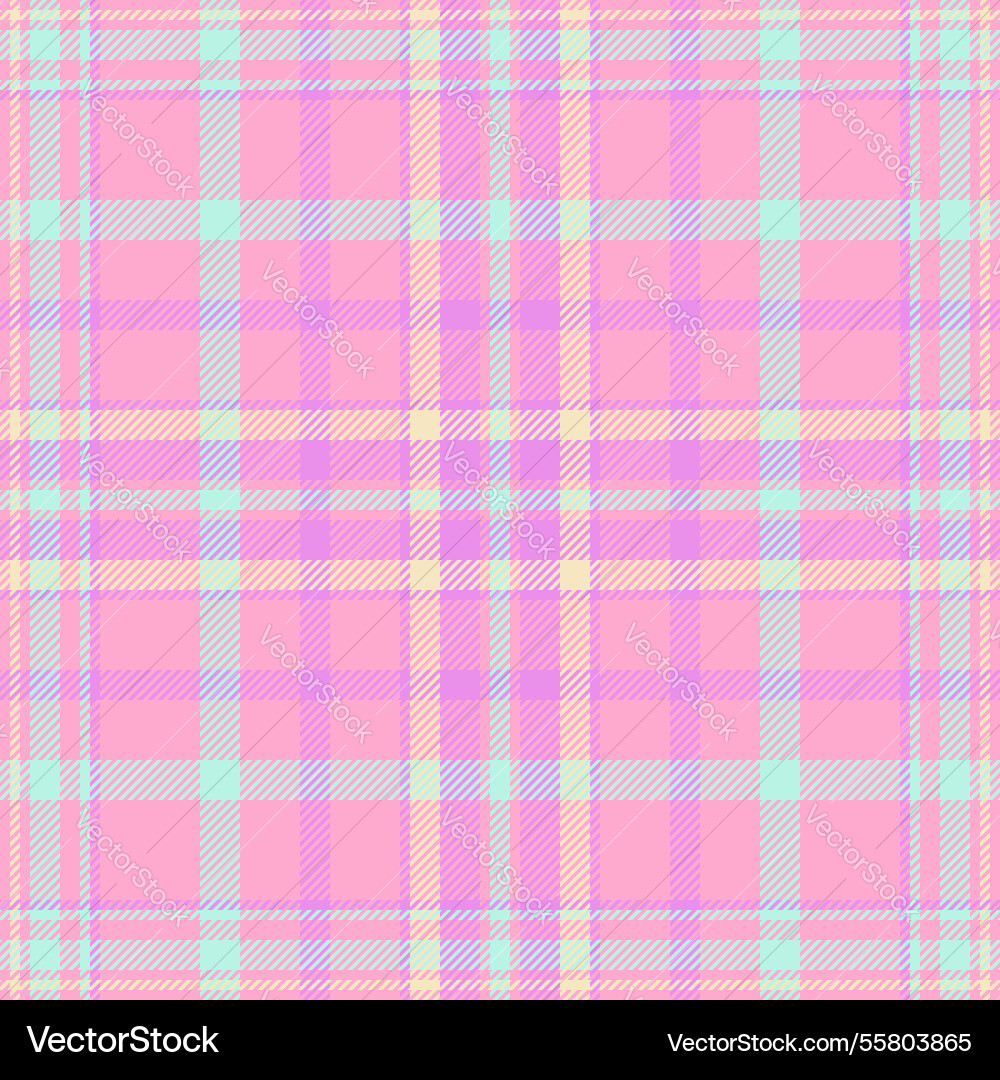 Sweet pastel plaid pattern perfect for textile Vector Image