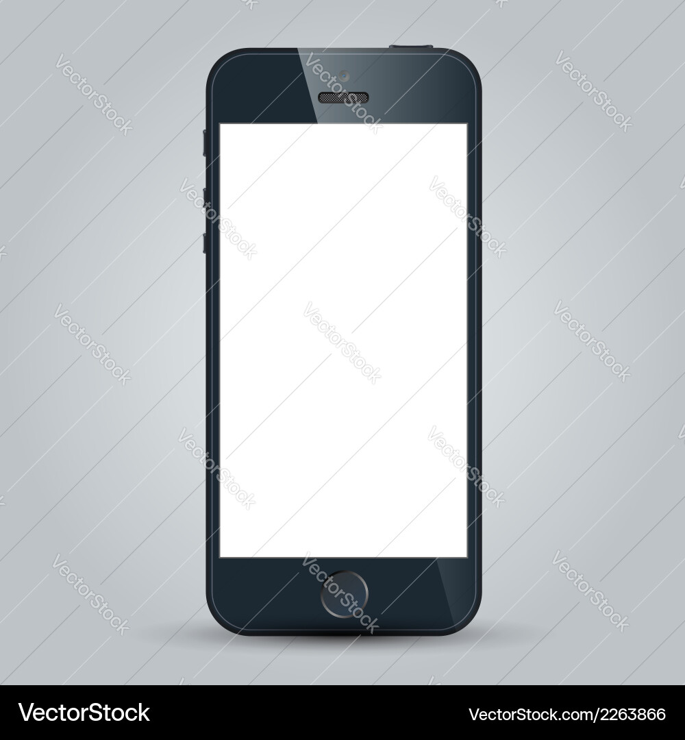 Vector De Silueta De Iphone 5