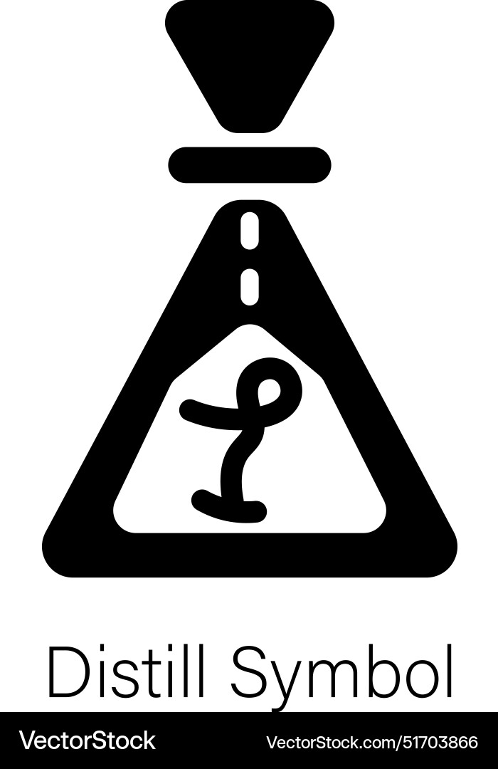 Distill symbol Royalty Free Vector Image - VectorStock