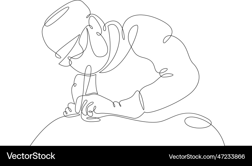 Doctor Surgeon Line Art – Royalty-Free Vector | VectorStock