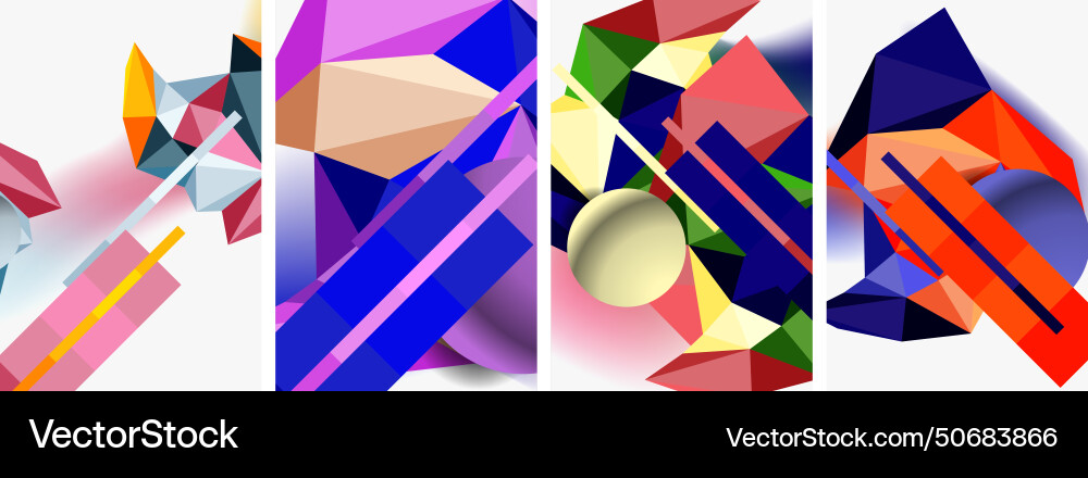 Minimal geometry circle line and square design Vector Image