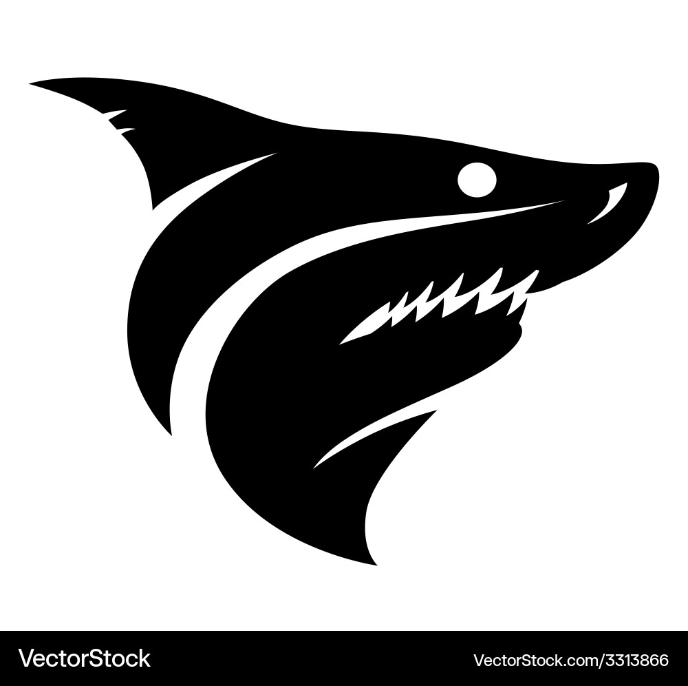 Shark Head Icon Royalty Free Vector Image - VectorStock