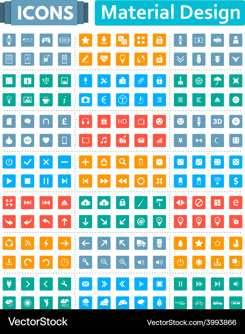 Universal icon set Royalty Free Vector Image - VectorStock