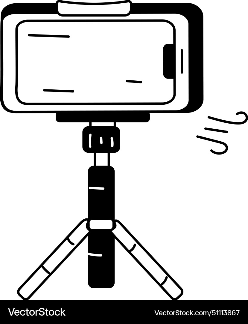 Mobile tripod Royalty Free Vector Image - VectorStock