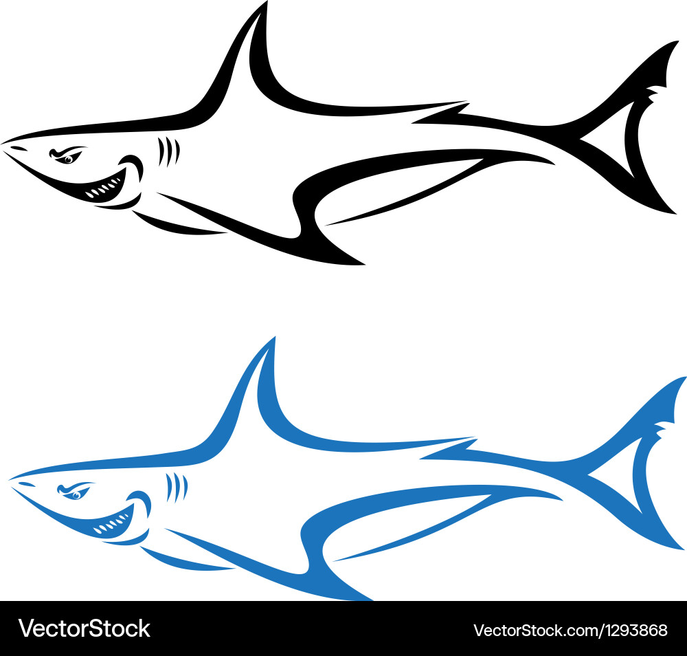 Shark Royalty Free Vector Image - VectorStock