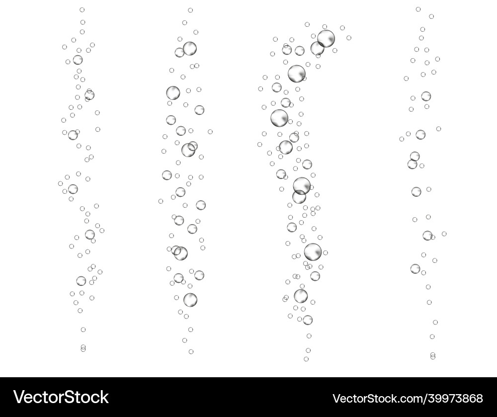 Underwater Fizzing Soda Bubbles Royalty Free Vector Image