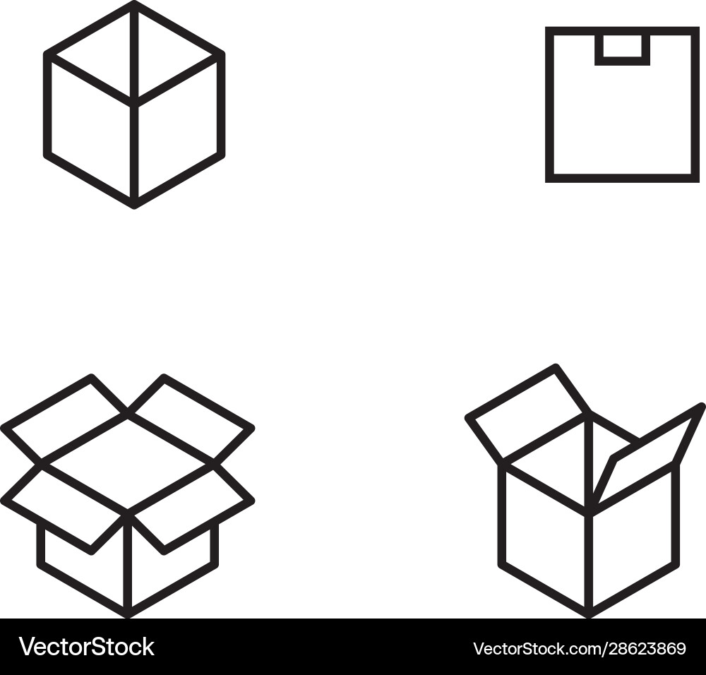 Cardboard Box Icon Royalty Free Vector Image - VectorStock
