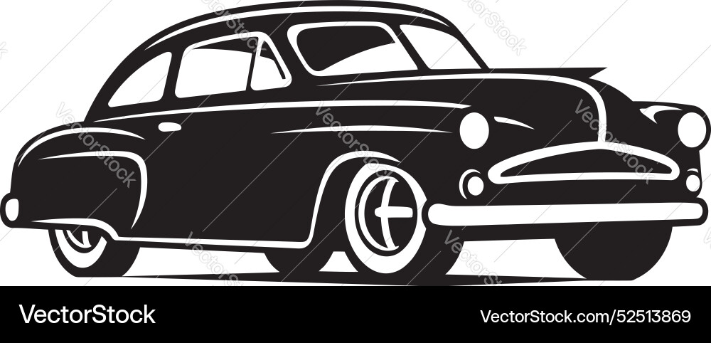 Dapper drives iconic element of classic Royalty Free Vector