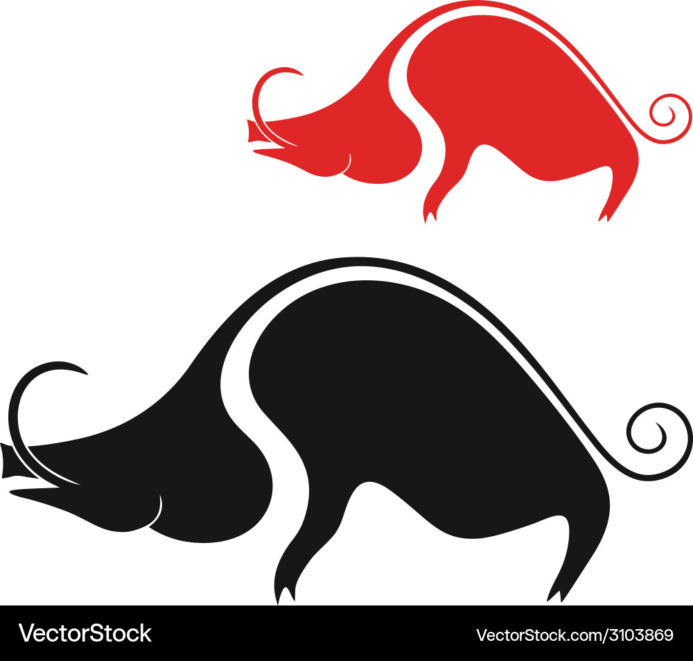Pig Royalty Free Vector Image - VectorStock