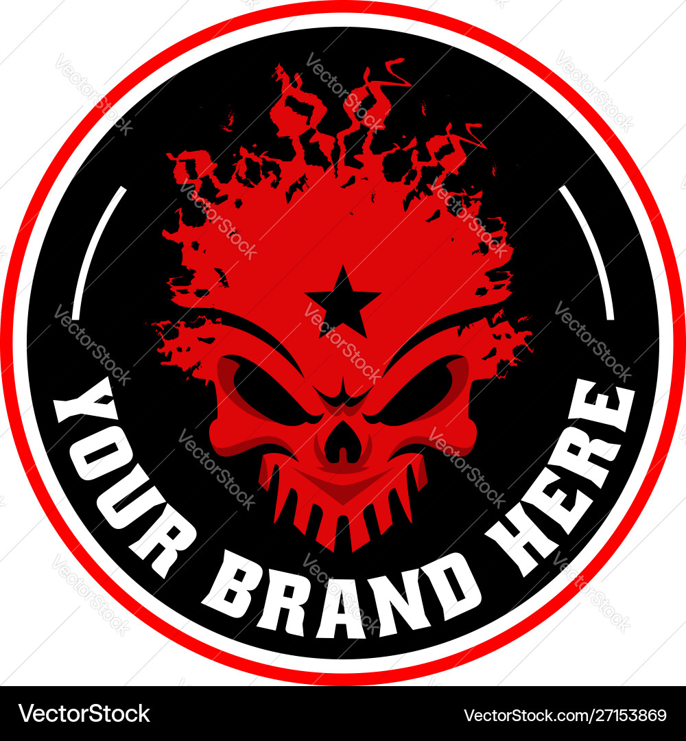 Skull logo icon or skeleton Royalty Free Vector Image