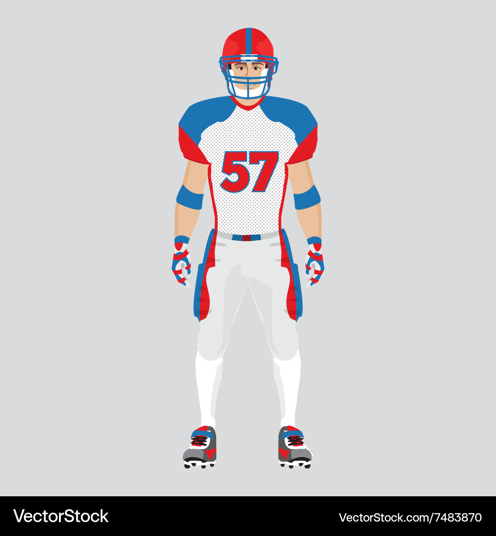 American football player Royalty Free Vector Image