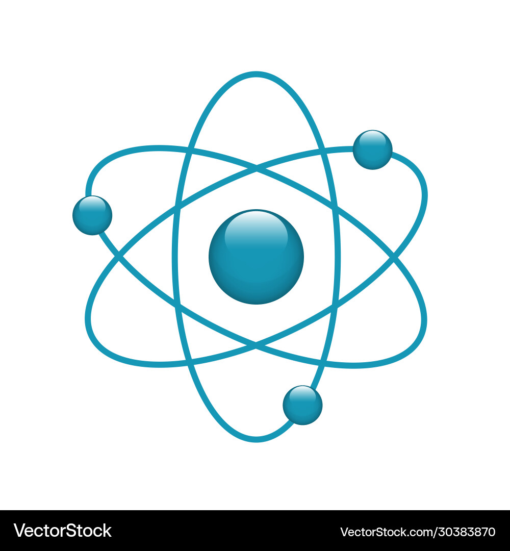 Atom design Royalty Free Vector Image - VectorStock