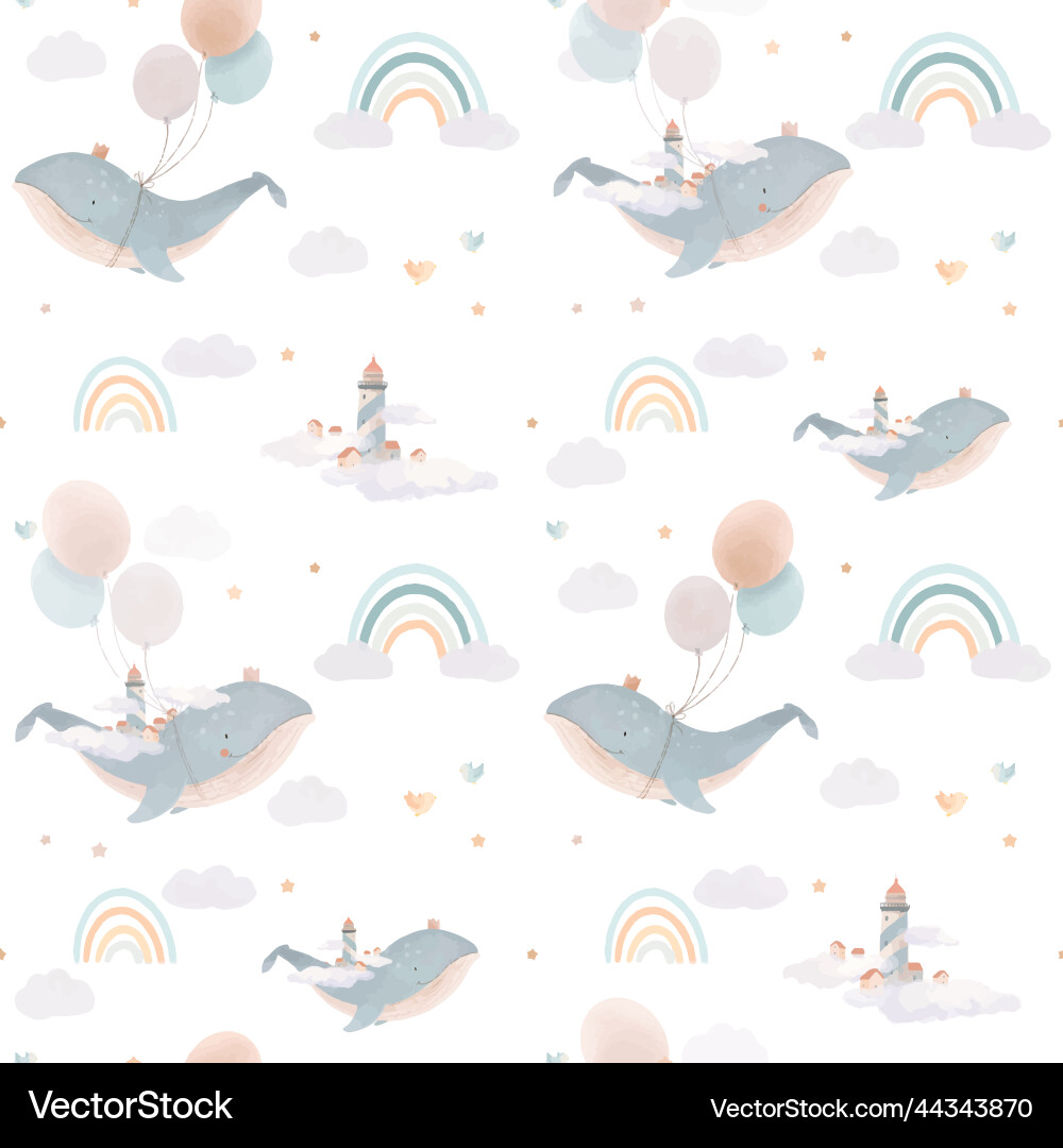 Beautiful children seamless pattern contain Vector Image