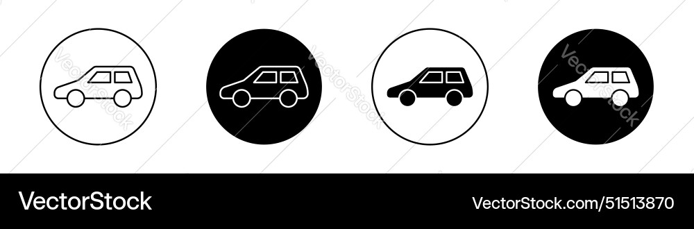 Car side view icon Royalty Free Vector Image - VectorStock