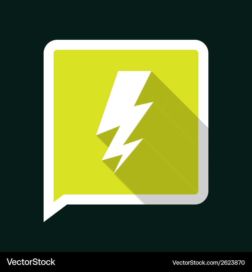 Flashlongshadow Royalty Free Vector Image - VectorStock