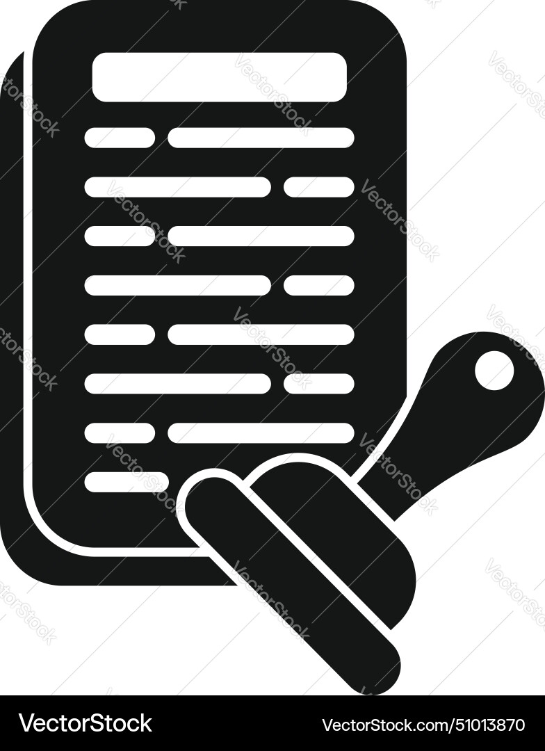 Mark disclaimer paper icon simple Royalty Free Vector Image Mark disclaimer paper icon simple Royalty Free Vector Image