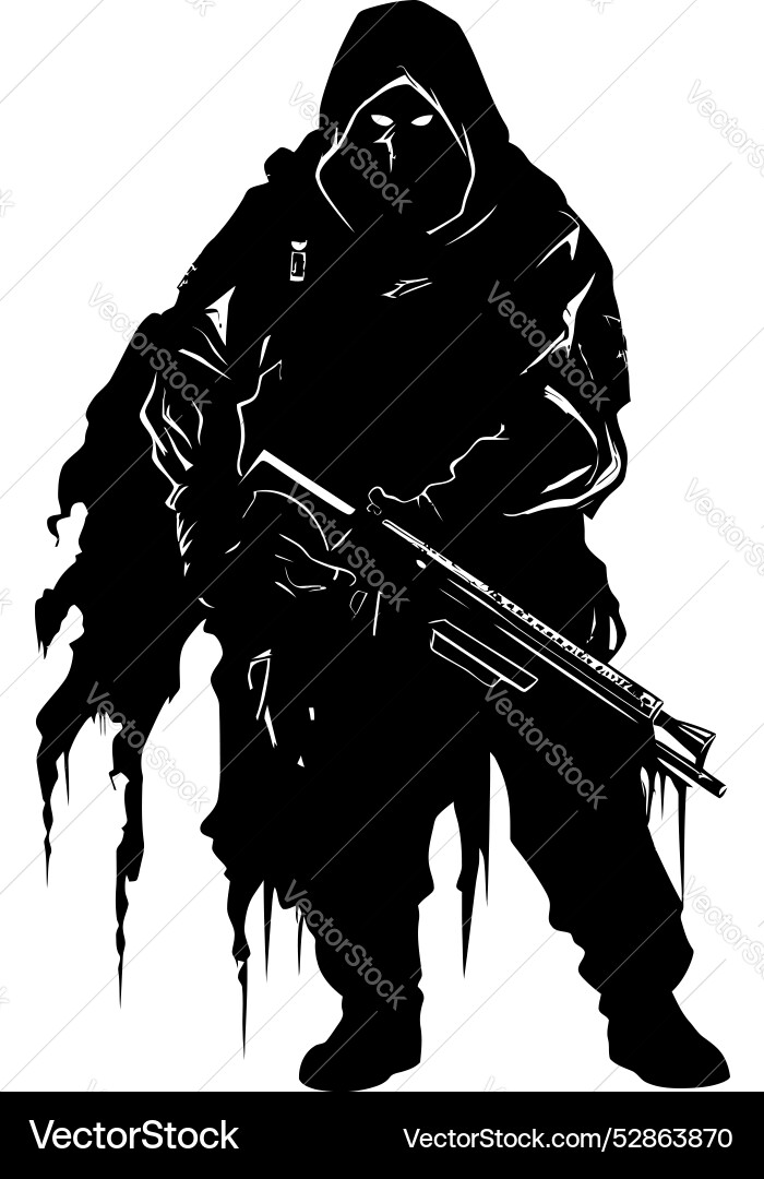 Soul slayer combat reaper symbol shadow strike Vector Image