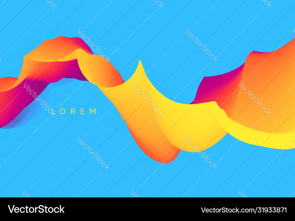 3d wavy Hintergrund mit dynamischer Wirkung abstrakt