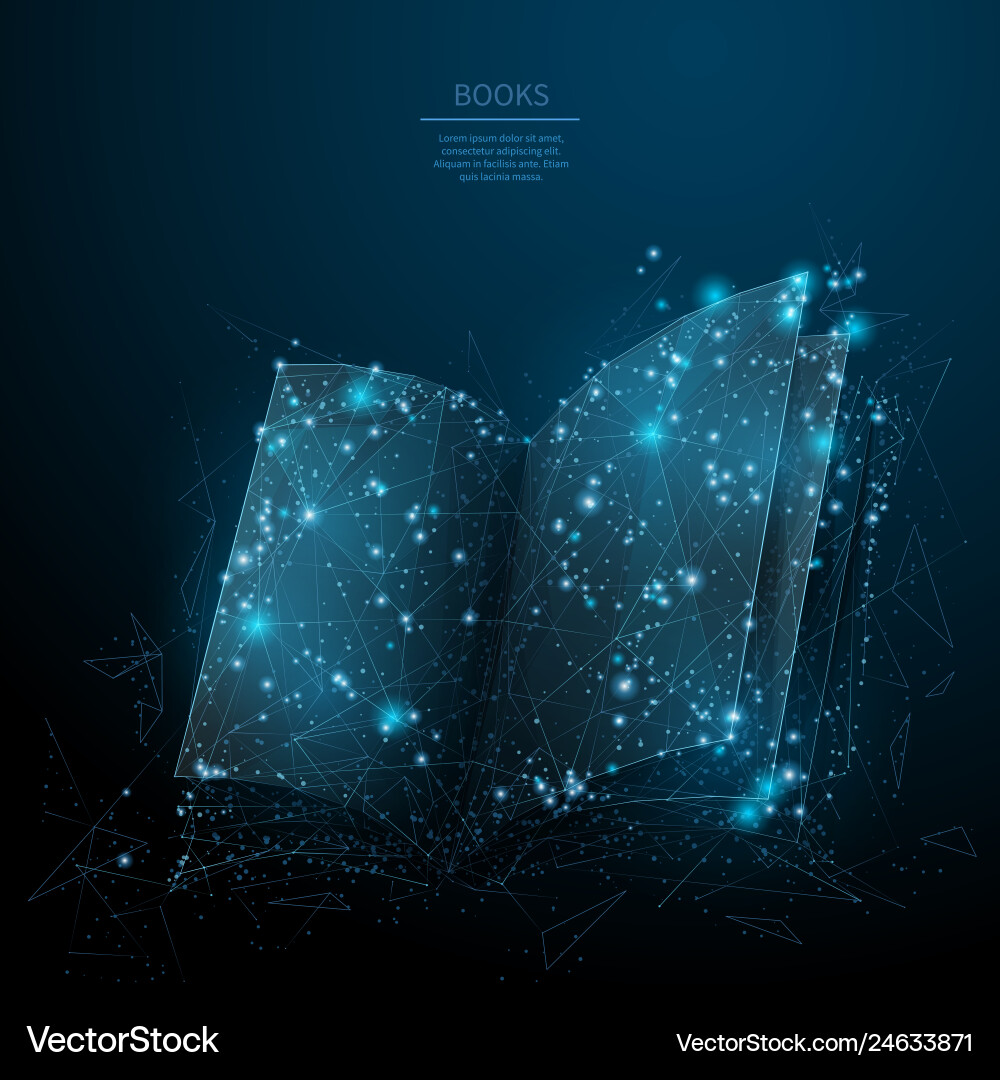 Abstract Low Poly Book Royalty Free Vector Image