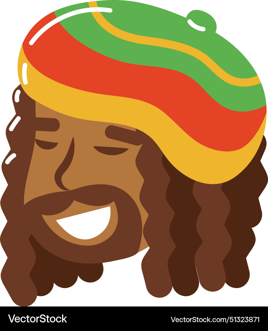 Reggae rastafarian style Royalty Free Vector Image