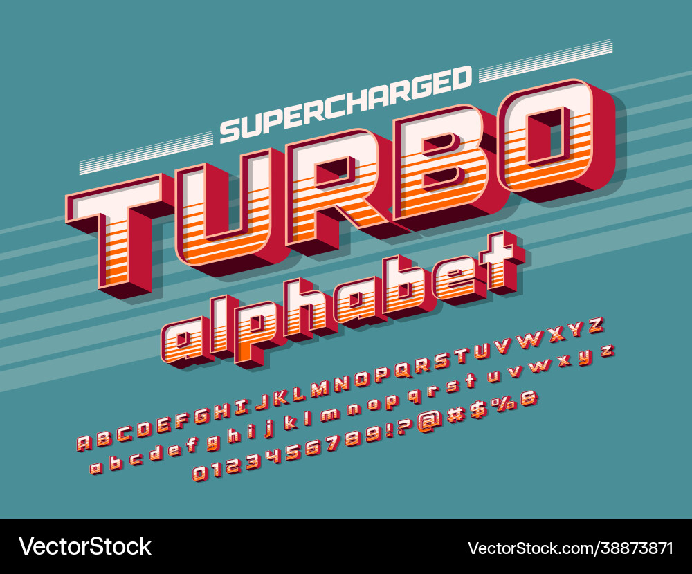 Speed font Royalty Free Vector Image - VectorStock