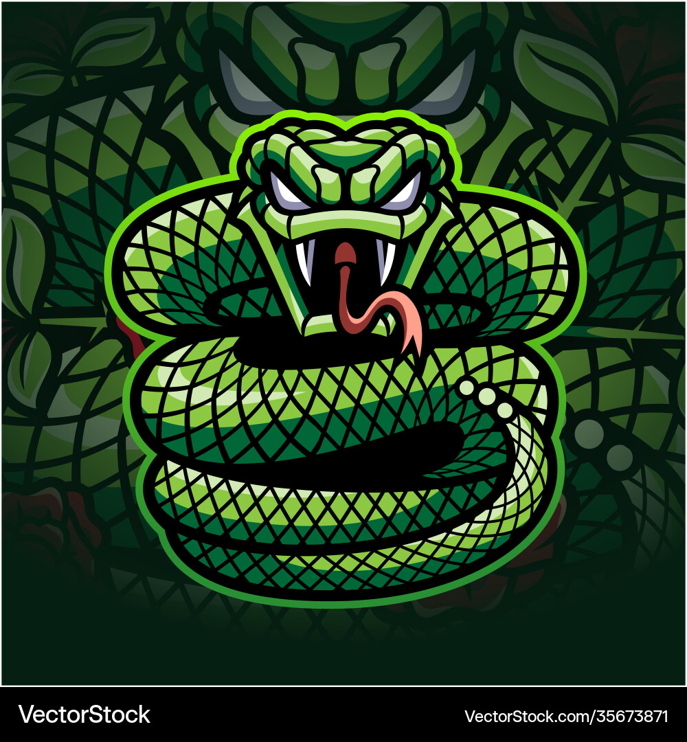 Viper esport mascot logo design Royalty Free Vector Image
