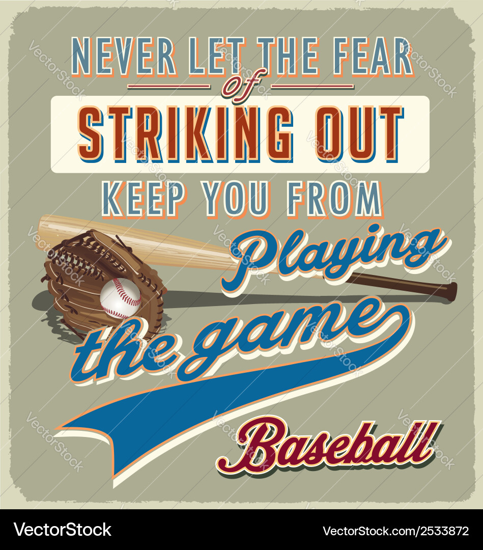 Baseball Strikeout Moment Royalty Free Vector Image