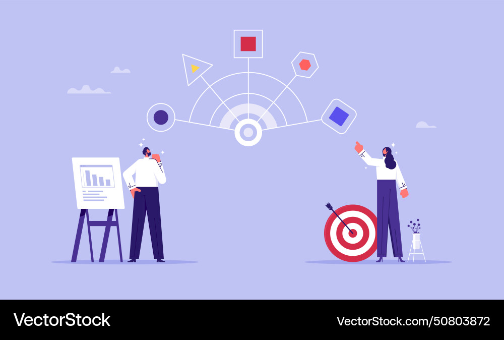 Concept of range options Royalty Free Vector Image