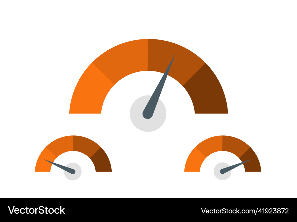 Customer Satisfaction Speedometer Royalty Free Vector Image