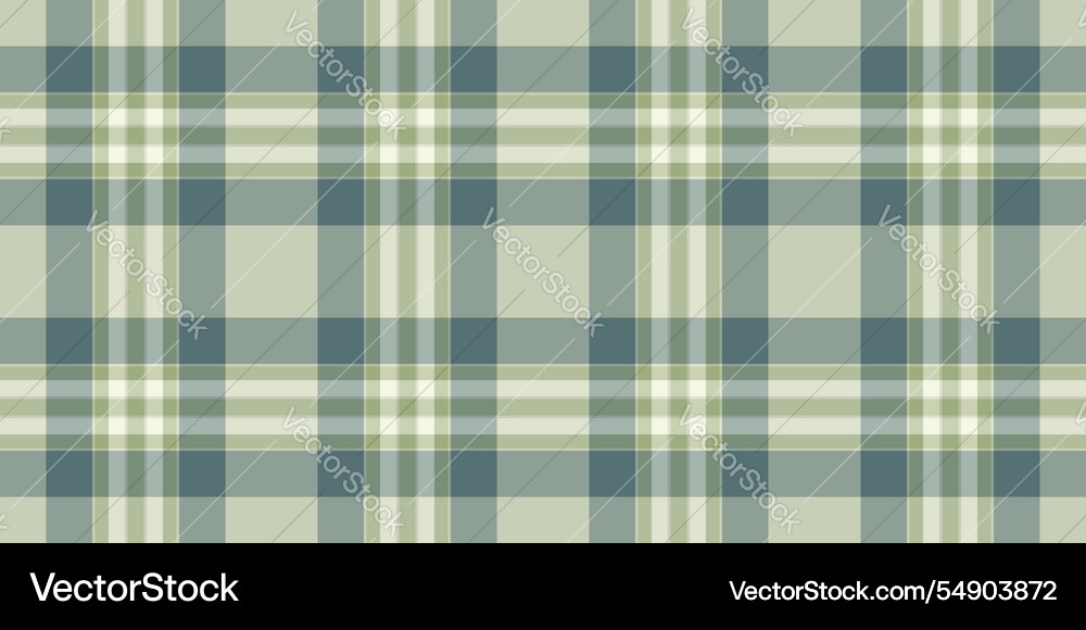 Elegant muted green and beige plaid pattern Vector Image