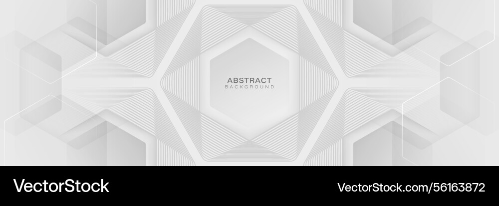 Grey white abstract background geometric design Vector Image