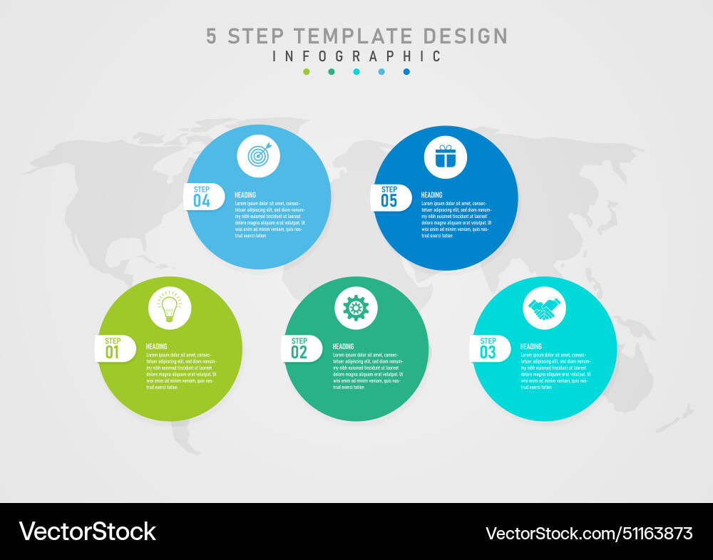 5 step business plan050 Royalty Free Vector Image