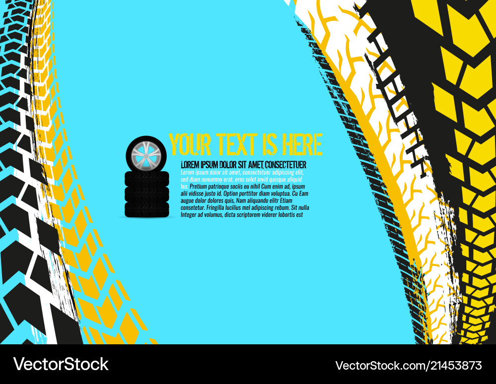 Automotive tire background 31 Royalty Free Vector Image