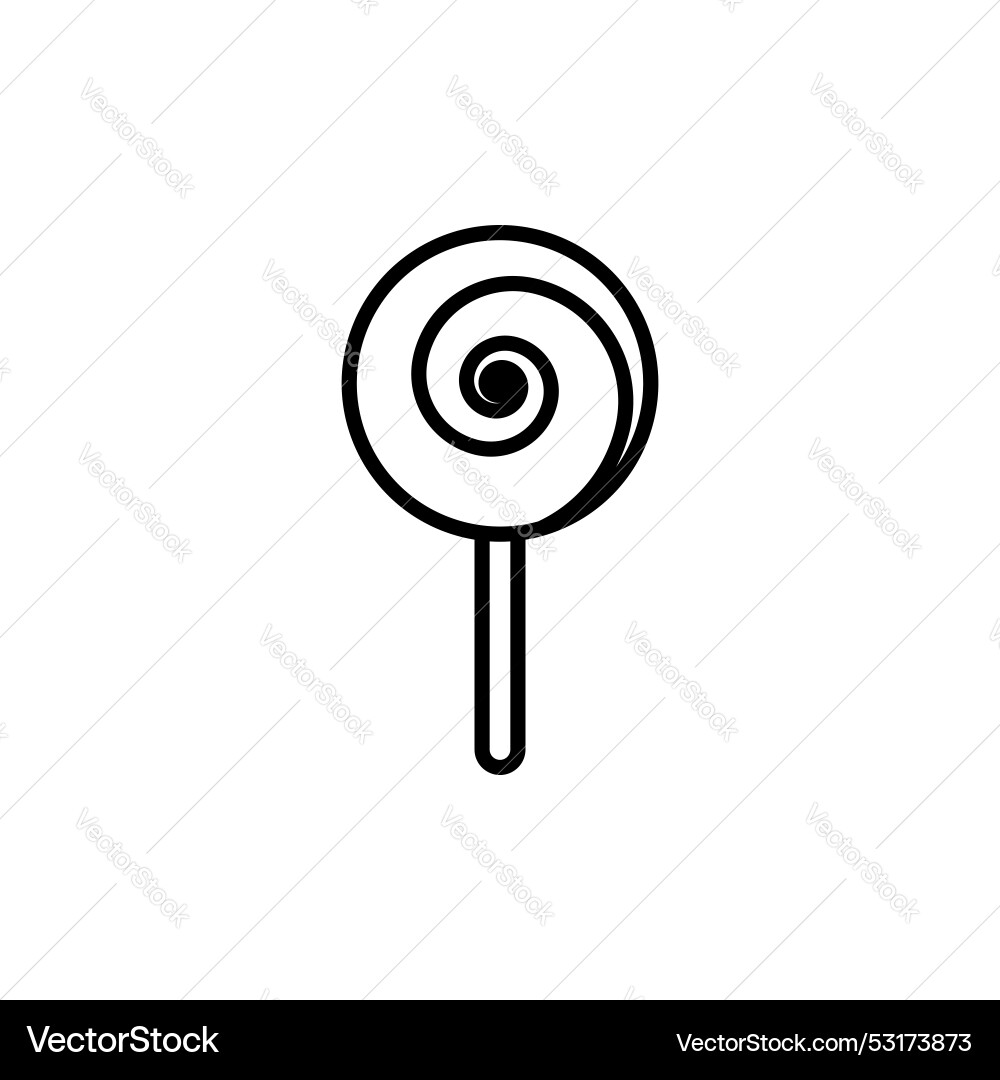 Candy icon set lollipop symbol sucker lolipop Vector Image