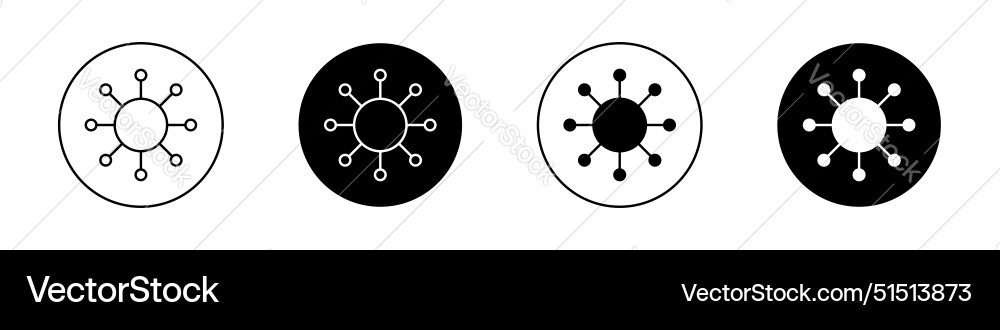 Centralized icon Royalty Free Vector Image - VectorStock