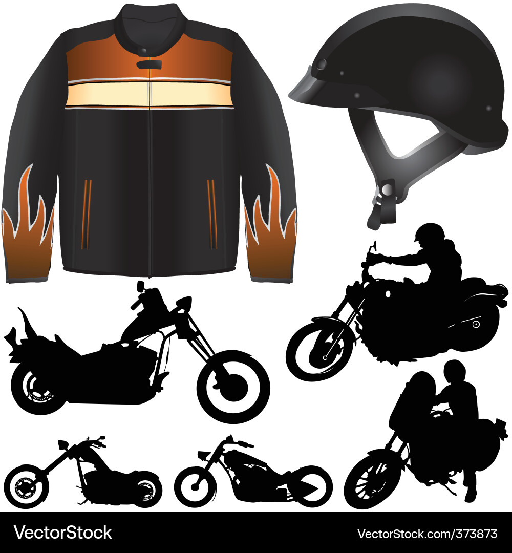 Classic Chopper Motorcycle Royalty Free Vector Image