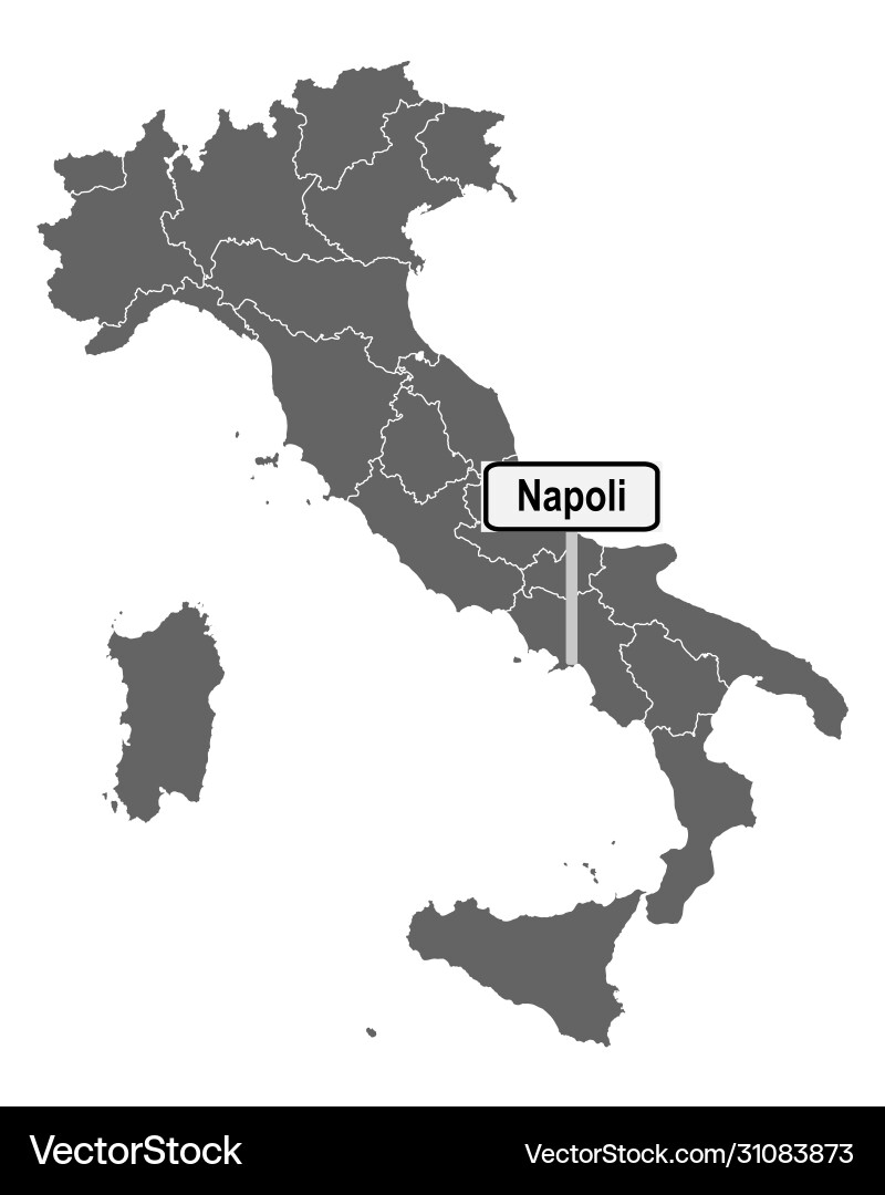 Naples Map Italy