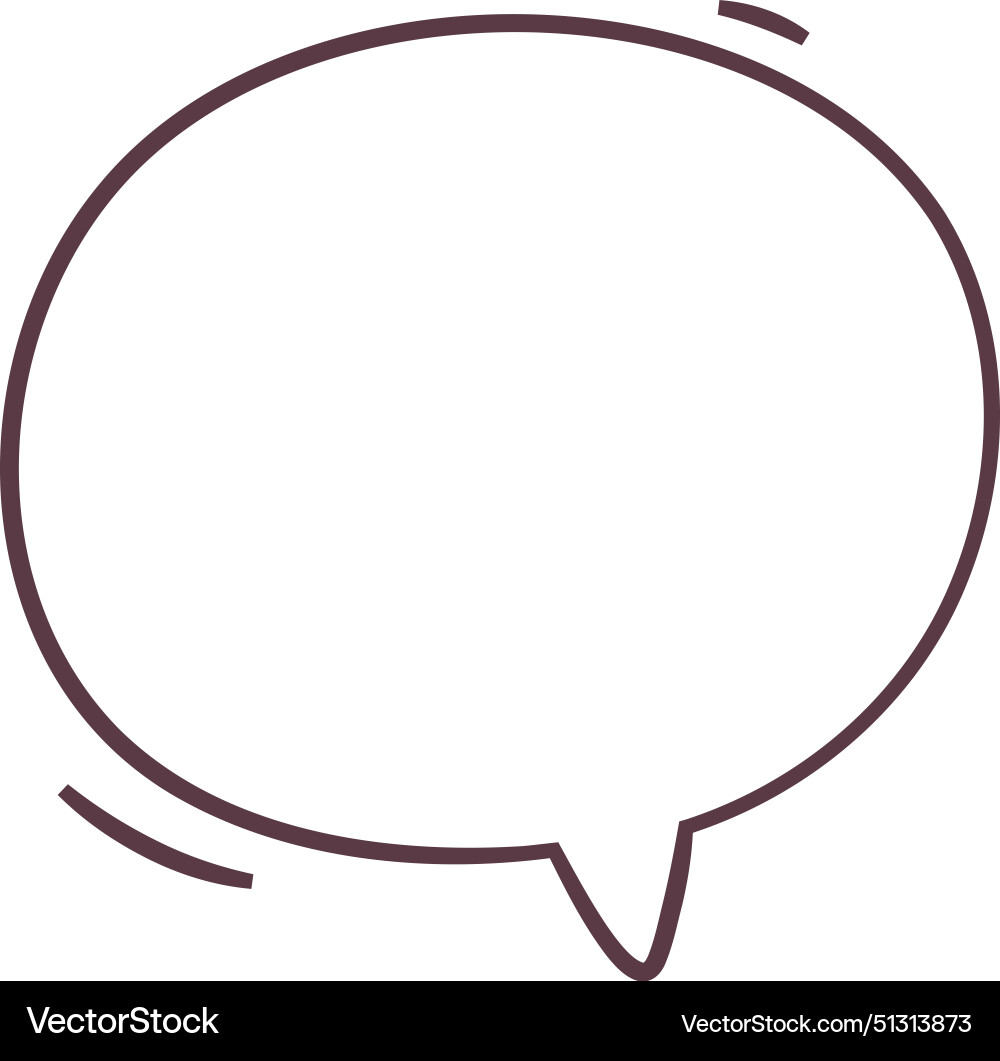 Speech bubble doodle Royalty Free Vector Image