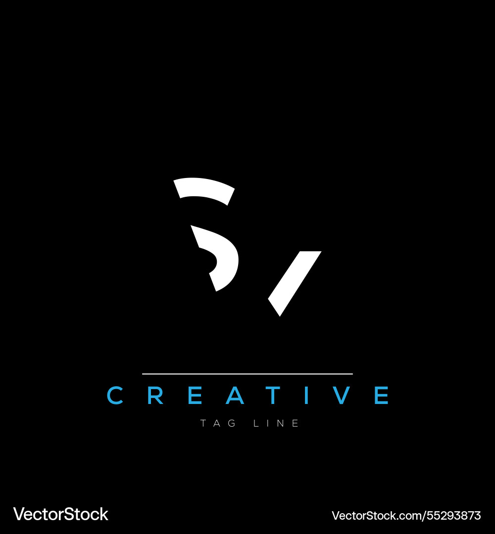 Sy creative monogram logo Royalty Free Vector Image