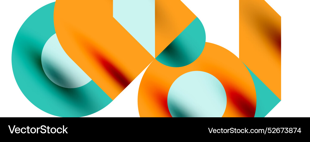 Circle pattern round elements with lines Vector Image