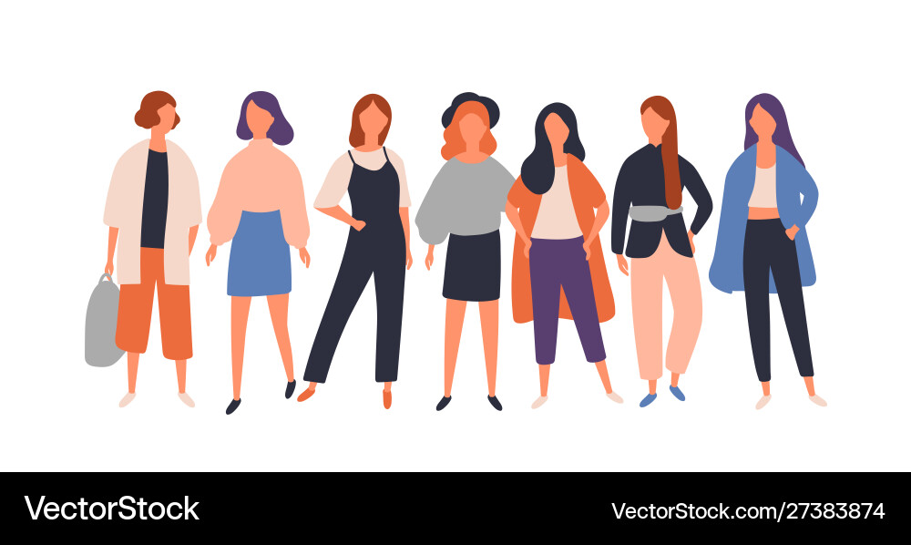 Diverse Group of Women Royalty Free Vector Image