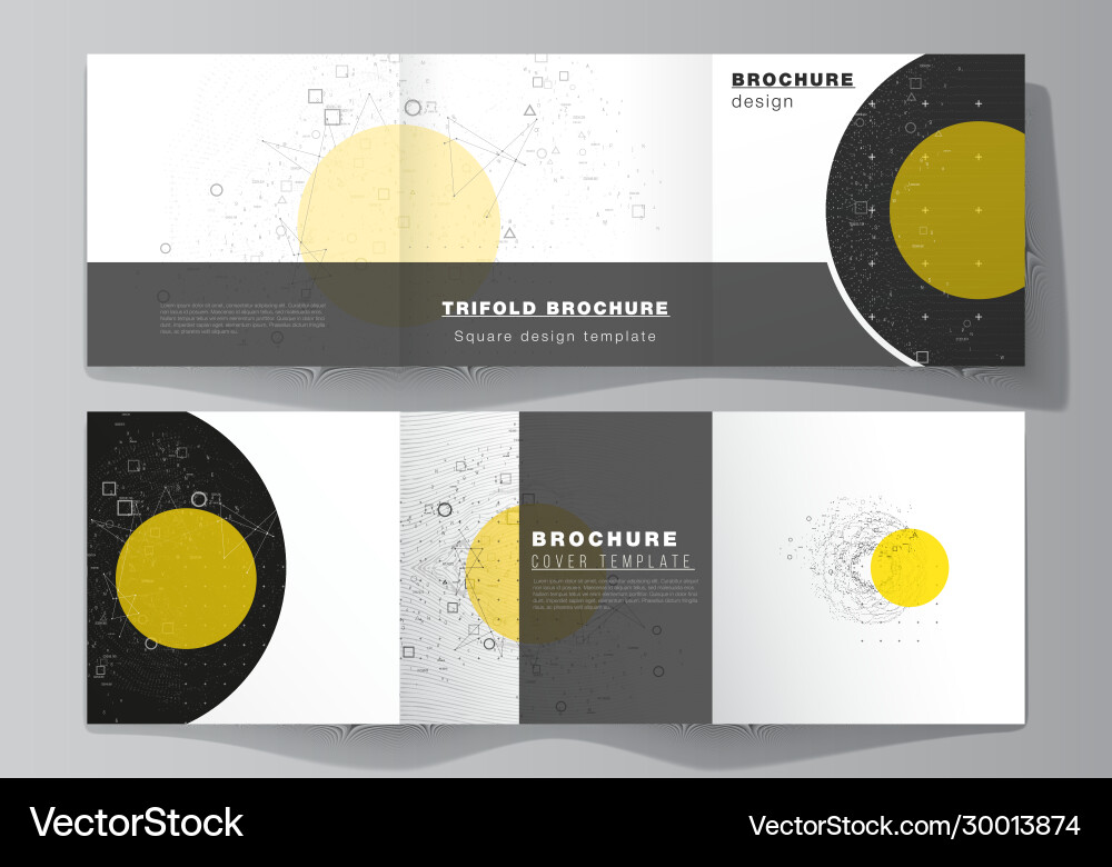 Editable layout square format covers Royalty Free Vector