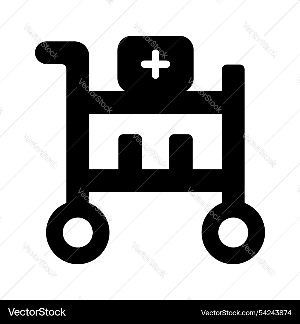 Medical cart Royalty Free Vector Image - VectorStock