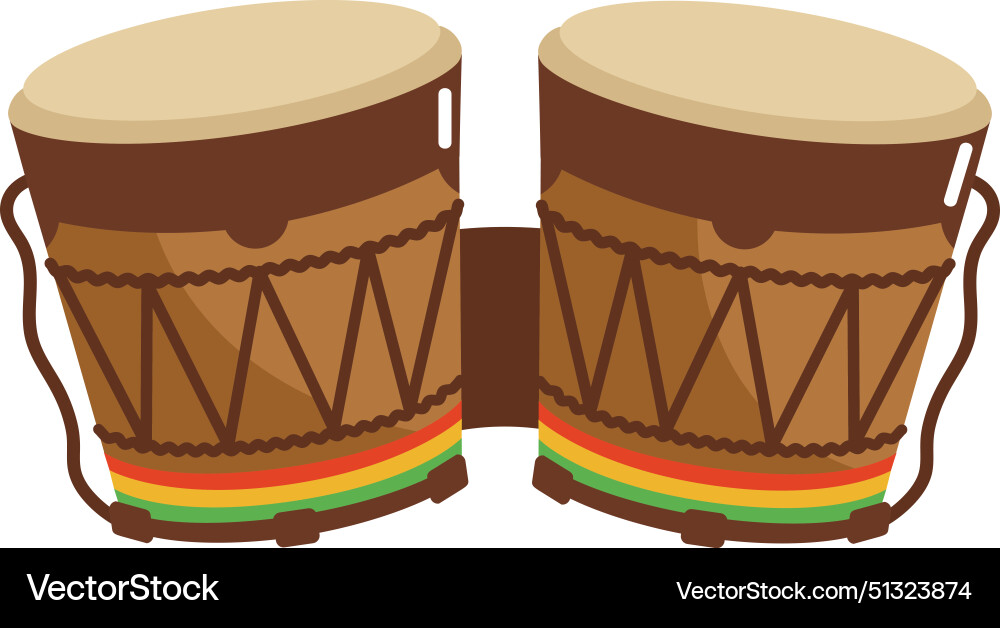 Reggae music instrument Royalty Free Vector Image