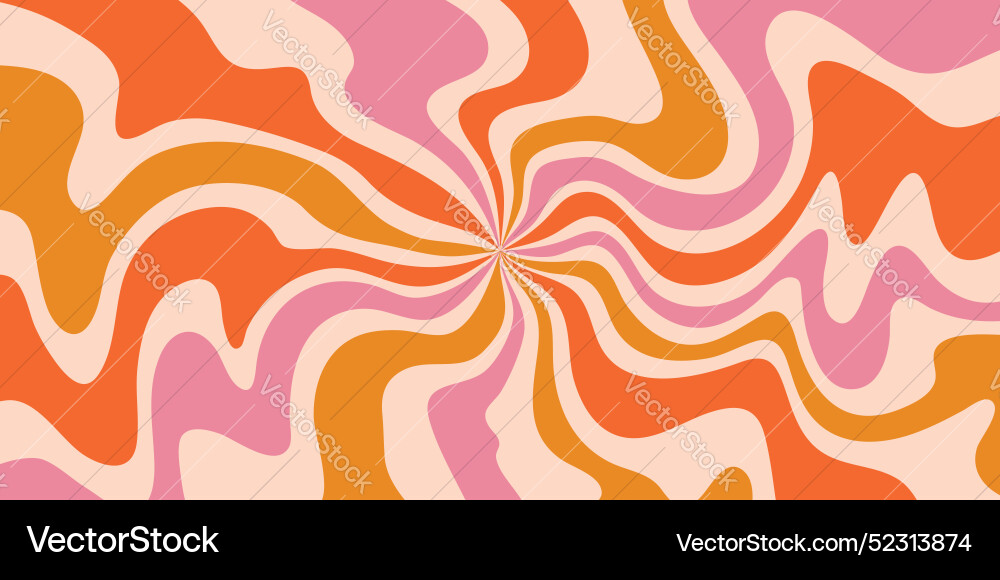 Retro horizontal background with sunburst Vector Image
