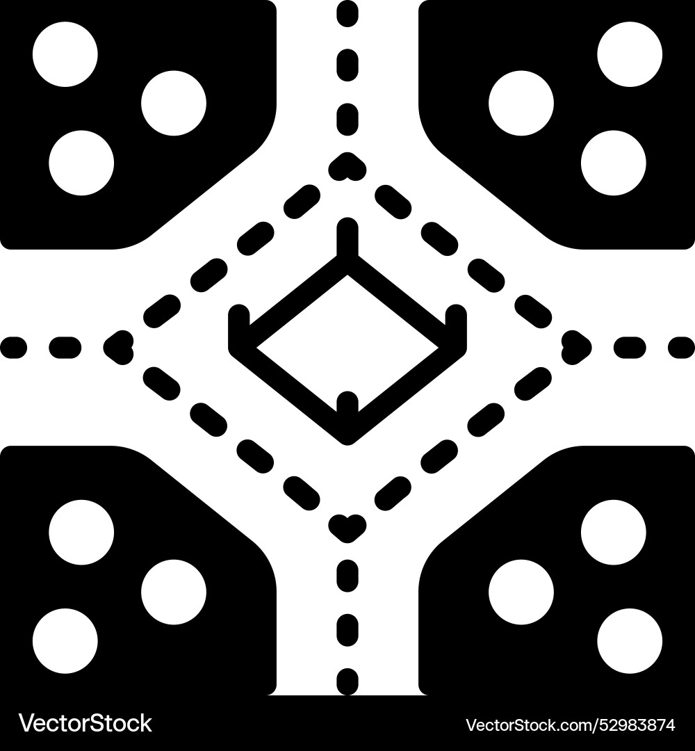 Roundabout Royalty Free Vector Image - VectorStock