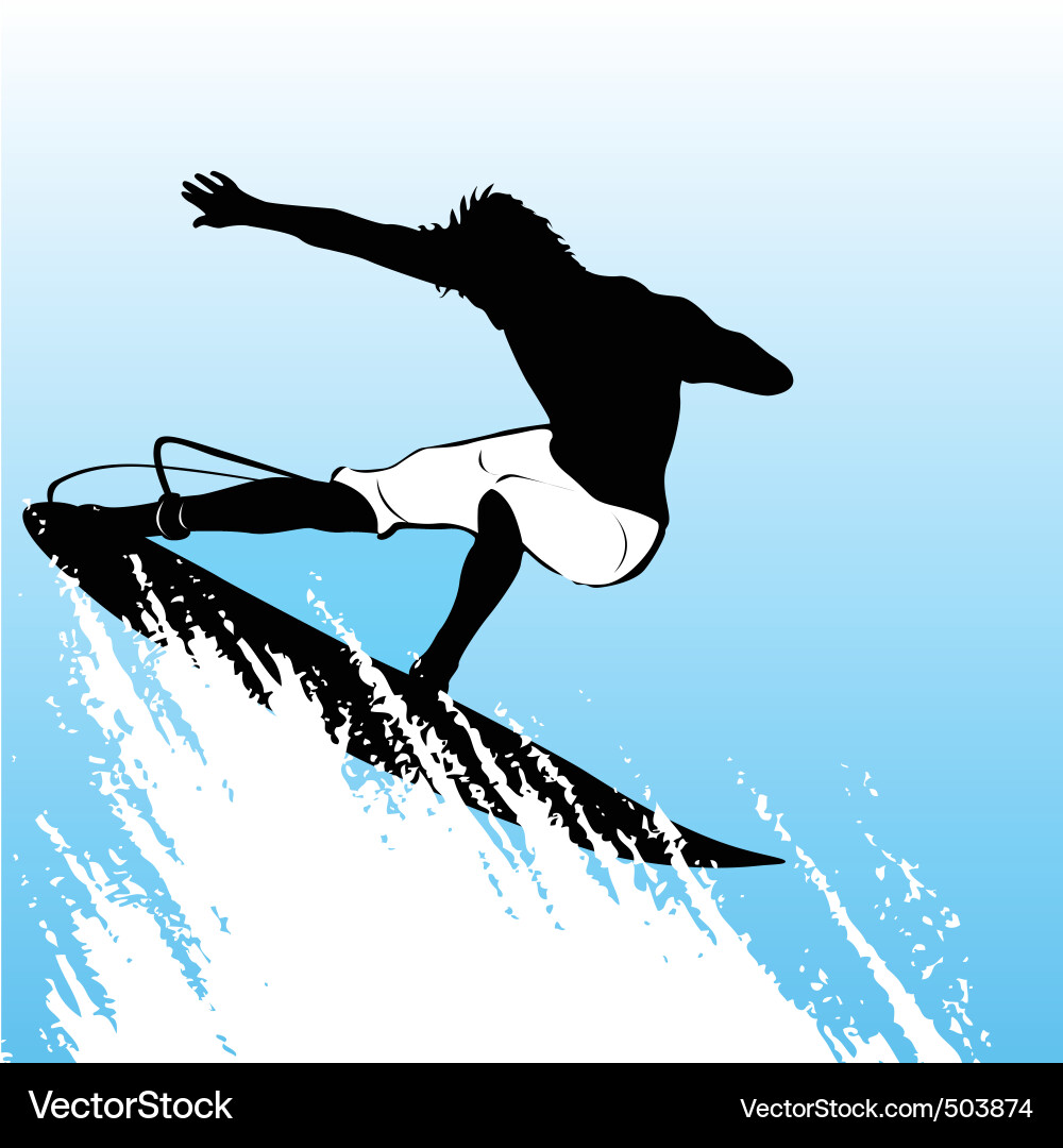 Surfing Royalty Free Vector Image - VectorStock