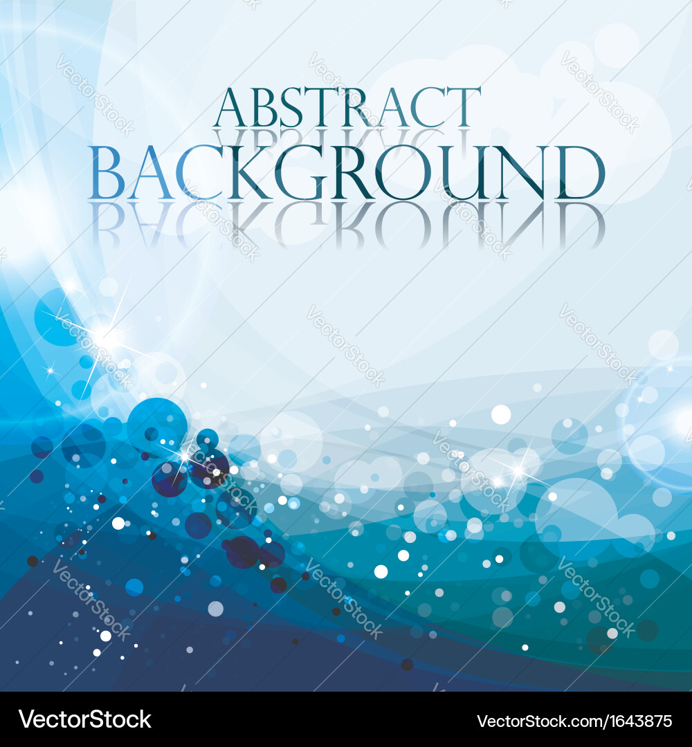 Abstract blue background aqua template Royalty Free Vector