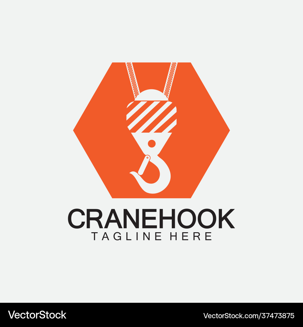 Crane Haken Logo Icon Design Template Lizenzfreier Vektor