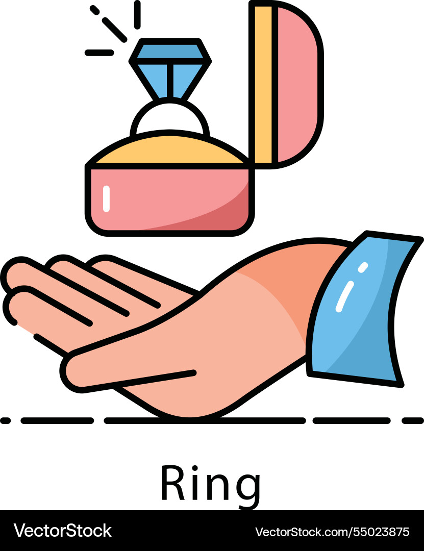 Ring isometric colored eps file Royalty Free Vector Image